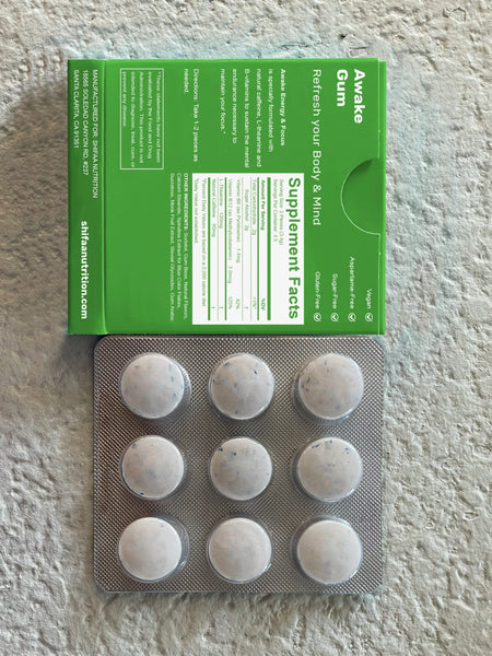 Awake Gum For Energy, Focus & Clarity – SHIFAA NUTRITION