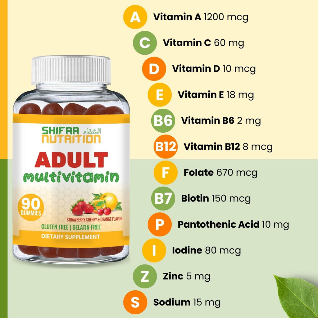 Halal Vitamins - Halal Multivitamins For Women & Men - SHIFAA NUTRITION
