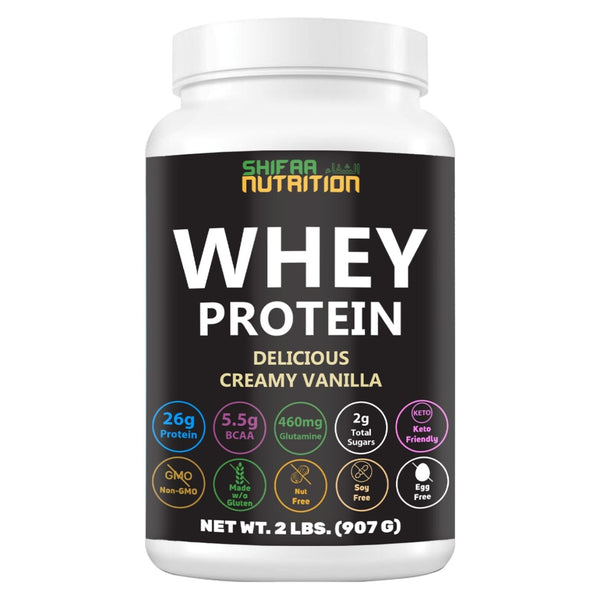 Halal Vanilla Protein Powder - Whey Protein - SHIFAA NUTRITON – SHIFAA ...