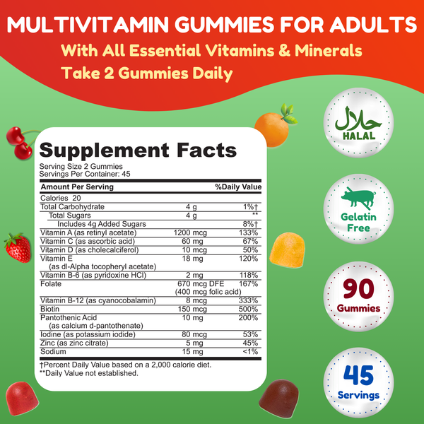 Halal Vitamins - Halal Multivitamins For Women & Men - SHIFAA NUTRITION