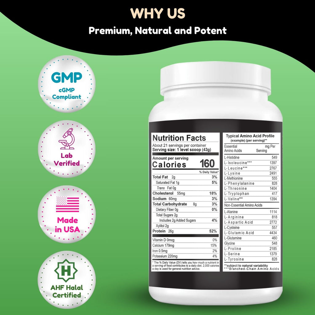 Halal Vanilla Protein Powder - Whey Protein - SHIFAA NUTRITON – SHIFAA ...